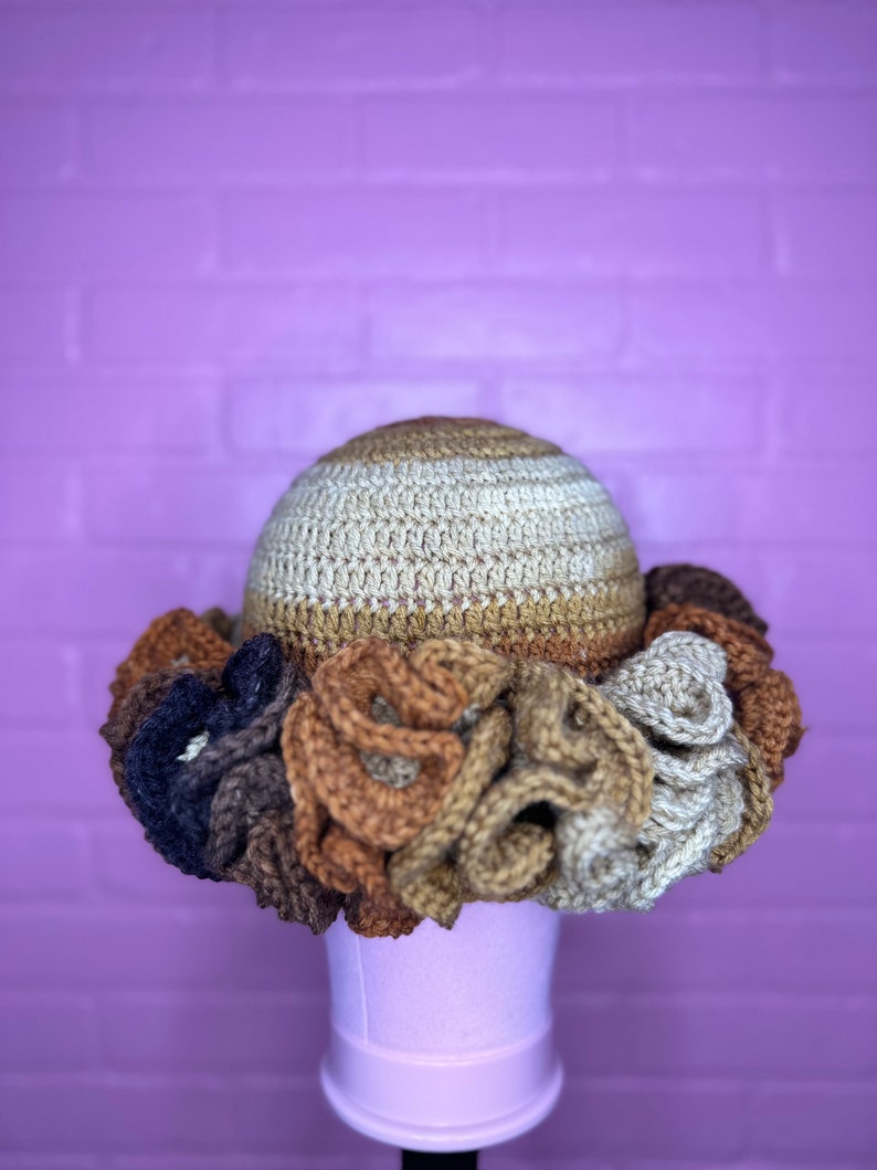 Extra Curly Ruffle Hat - Etsy
