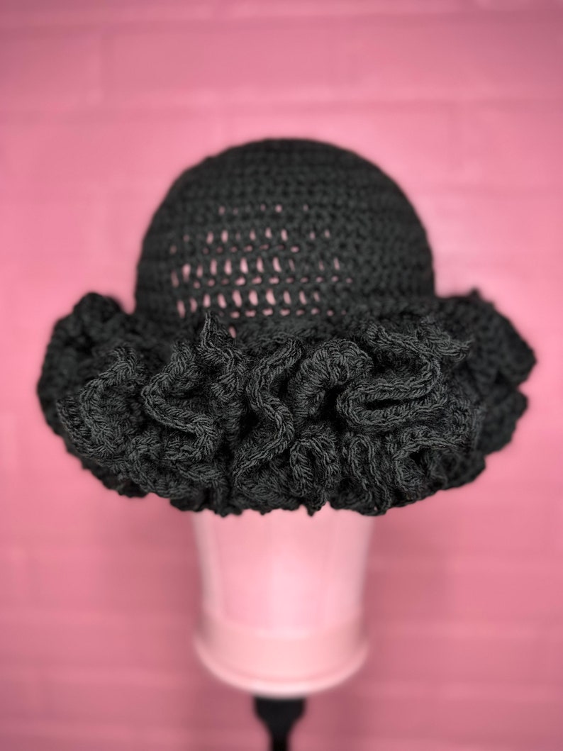 Extra Curly Ruffle Hat - Etsy