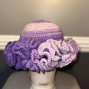 Extra Curly Ruffle Hat - Etsy