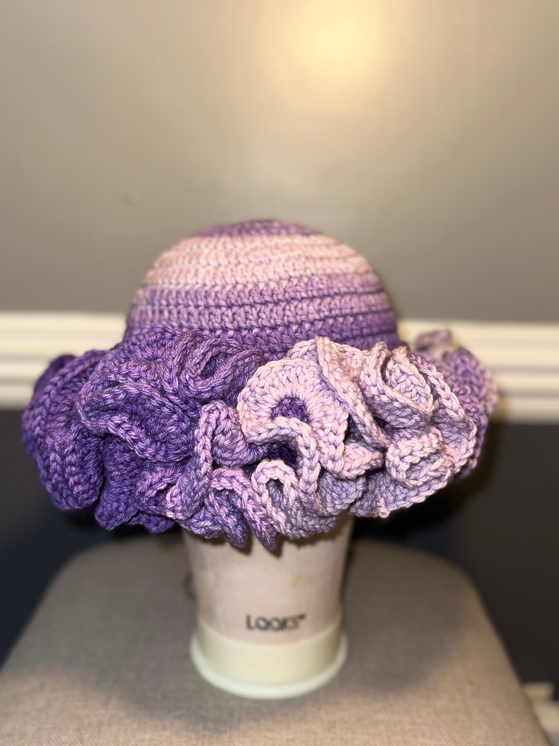Extra Curly Ruffle Hat - Etsy