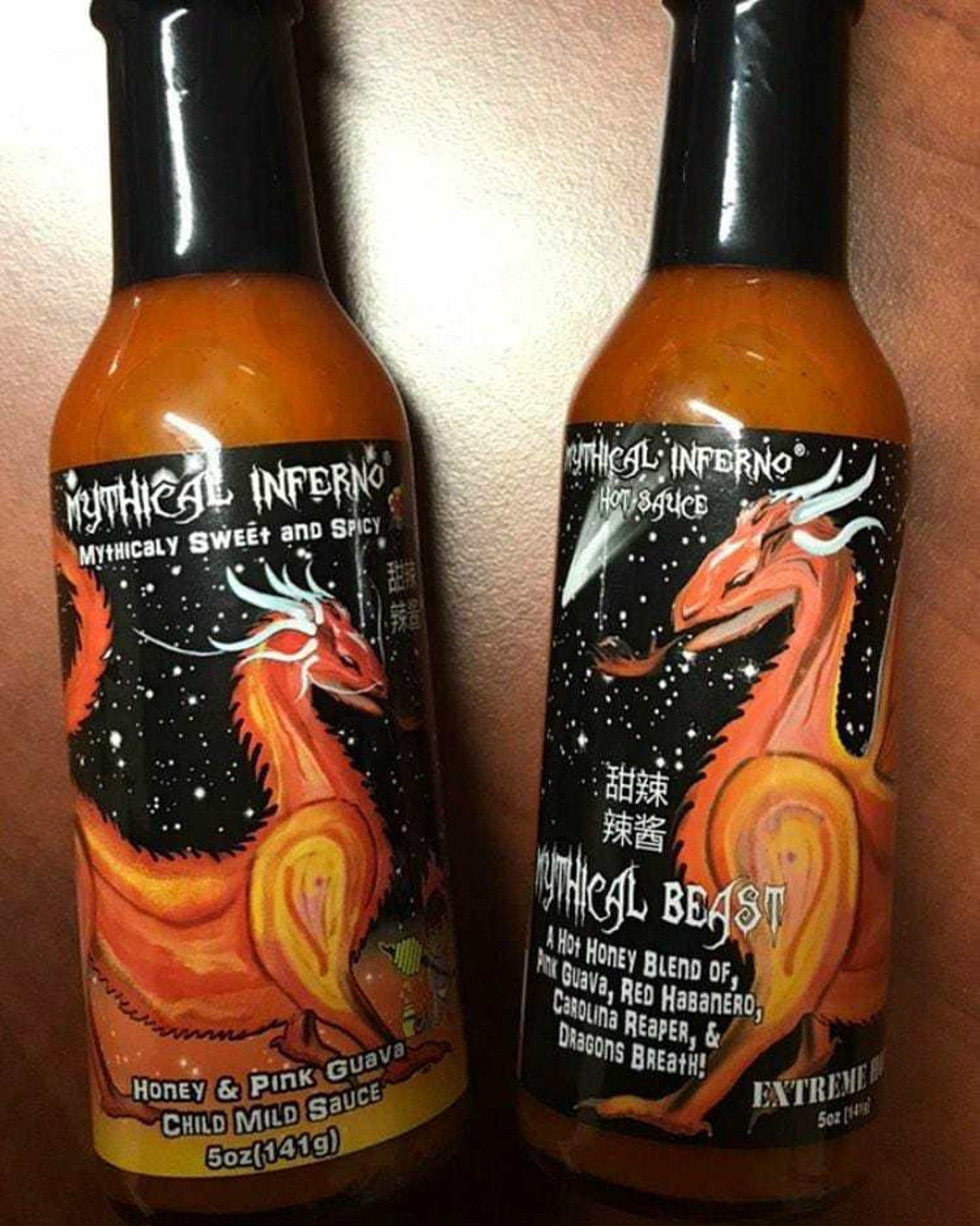 Mythical Inferno Hot Sauce Bundle Hot Sauce Box, Habanero Hot Sauce ...