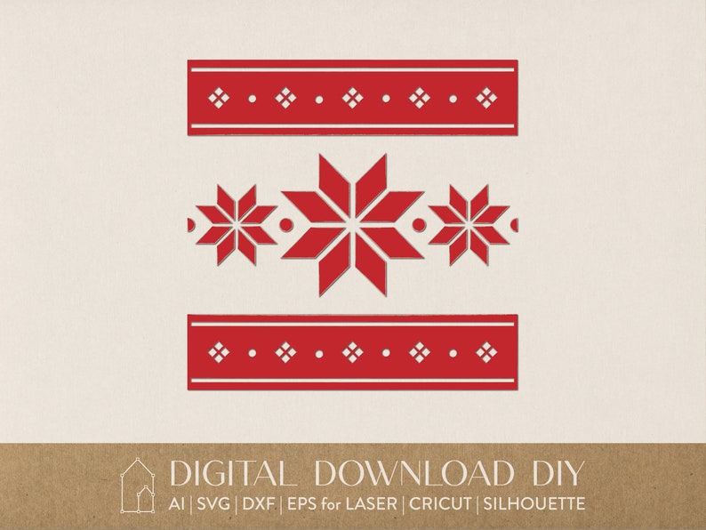 Nordic Sweater | Digital Download | SVG, Ai, EPS, DXF | for Laser ...