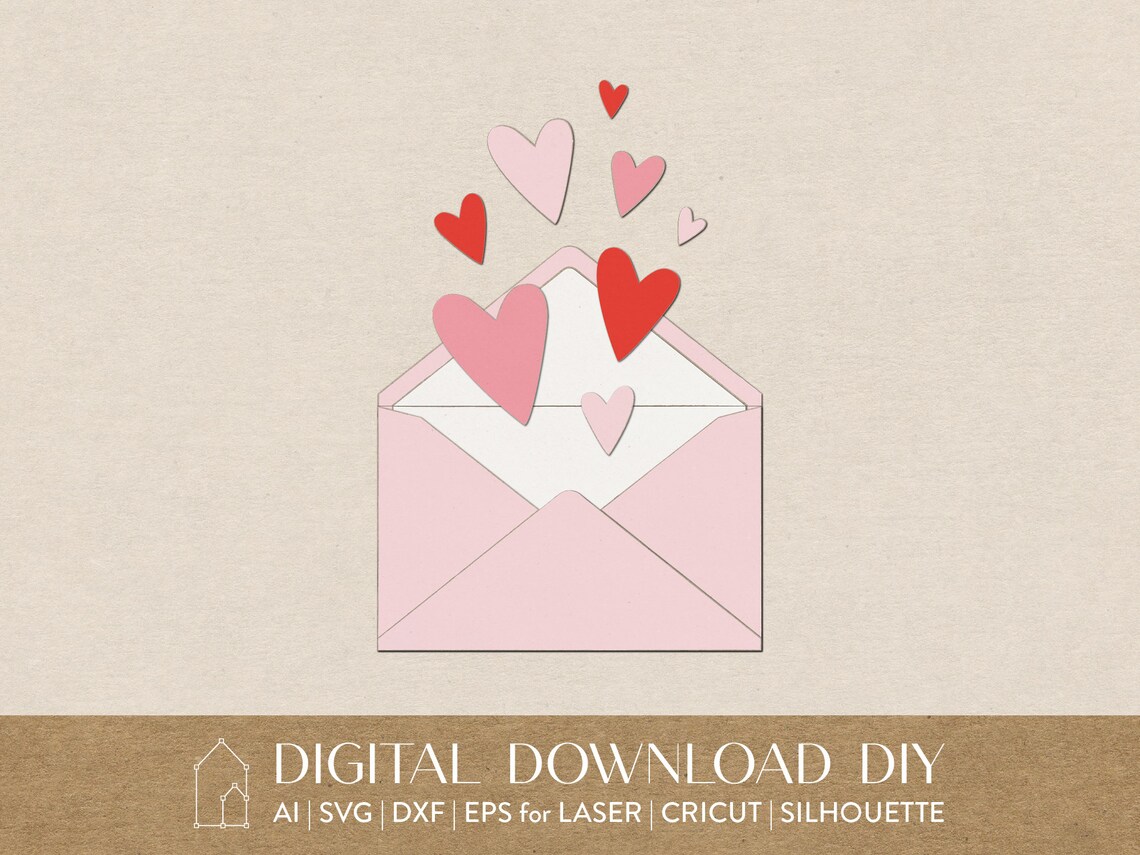 Love Letter | Digital Download | SVG, Ai, EPS, DXF | for Laser, Cricut ...