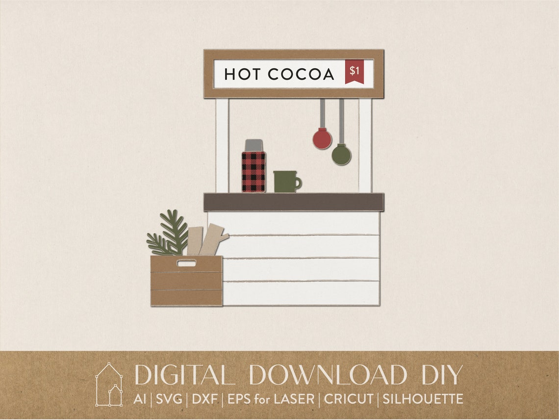 Hot Cocoa Stand | Digital Download | SVG, Ai, EPS, DXF | for Laser ...