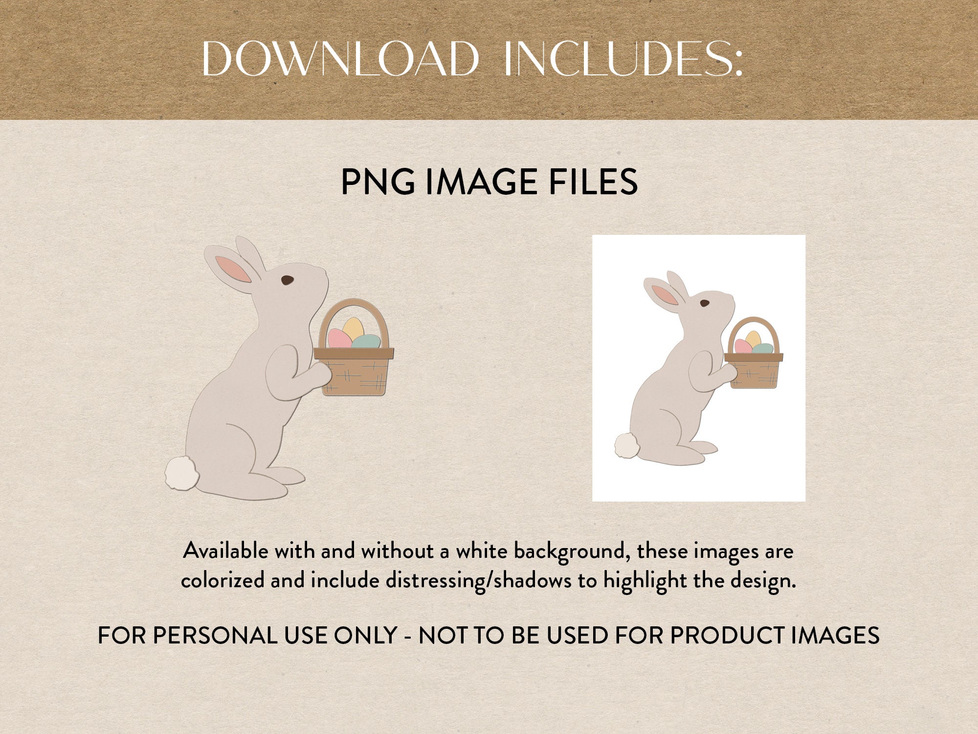 Easter Bunny | Digital Download | SVG, Ai, EPS, DXF | for Laser, Cricut ...