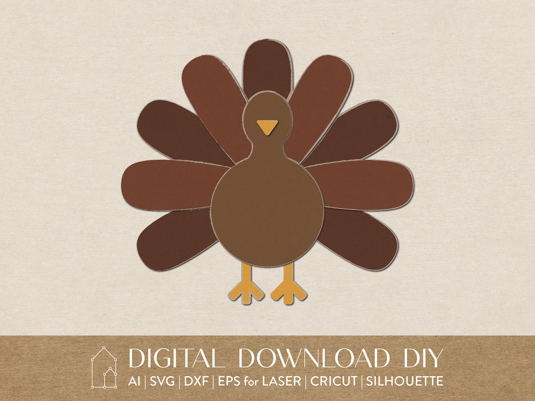 Turkey | Digital Download | SVG, Ai, EPS, DXF | for Laser, Cricut ...