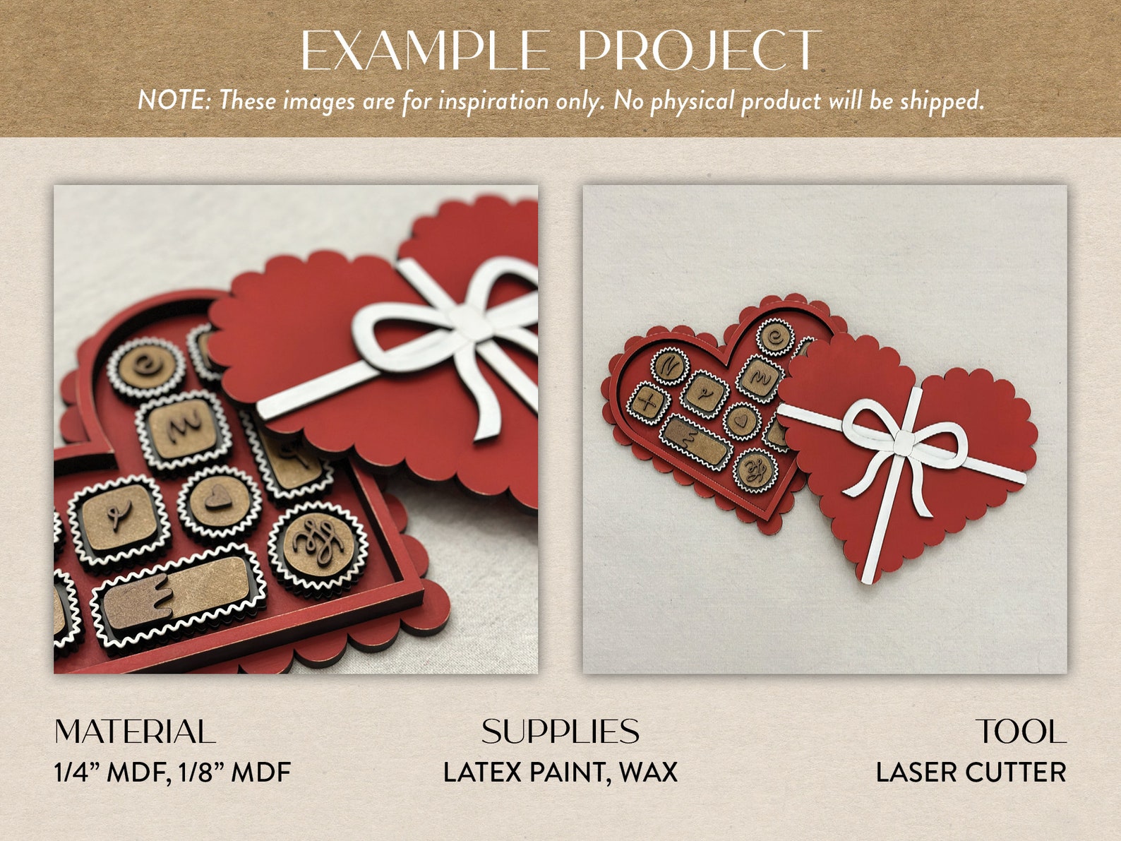 Chocolate Box | Digital Download | SVG, Ai, EPS, DXF | for Laser ...