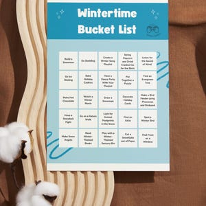 Winter Scavenger Hunt, Bucket List and Wall Art Bundle for Families - Etsy