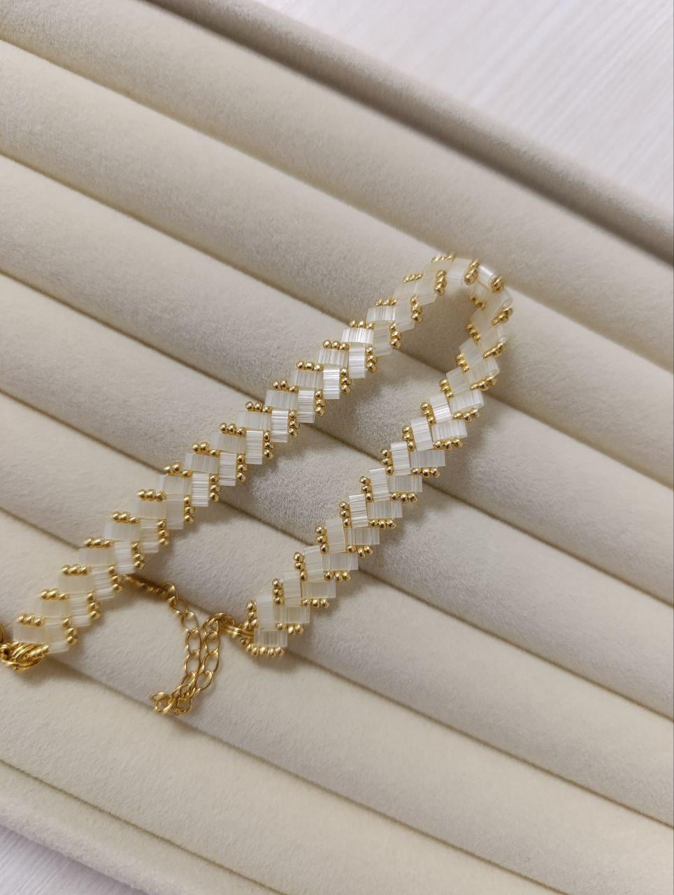 Half Tila Handmade Bracelet for Women. Beaded Silk Satin Bracelet ...