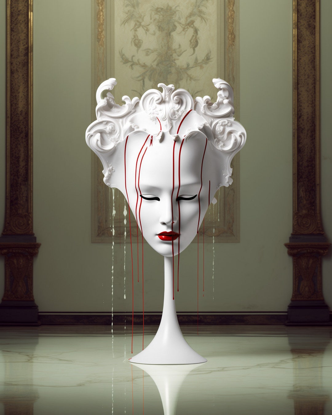 Venetian Mask Luxury Art Surrealism Beautiful Rich Palace - Etsy