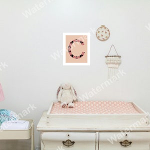 Printable Initial Name Design for Newborn Baby Gift, Letter or Alphabet ...