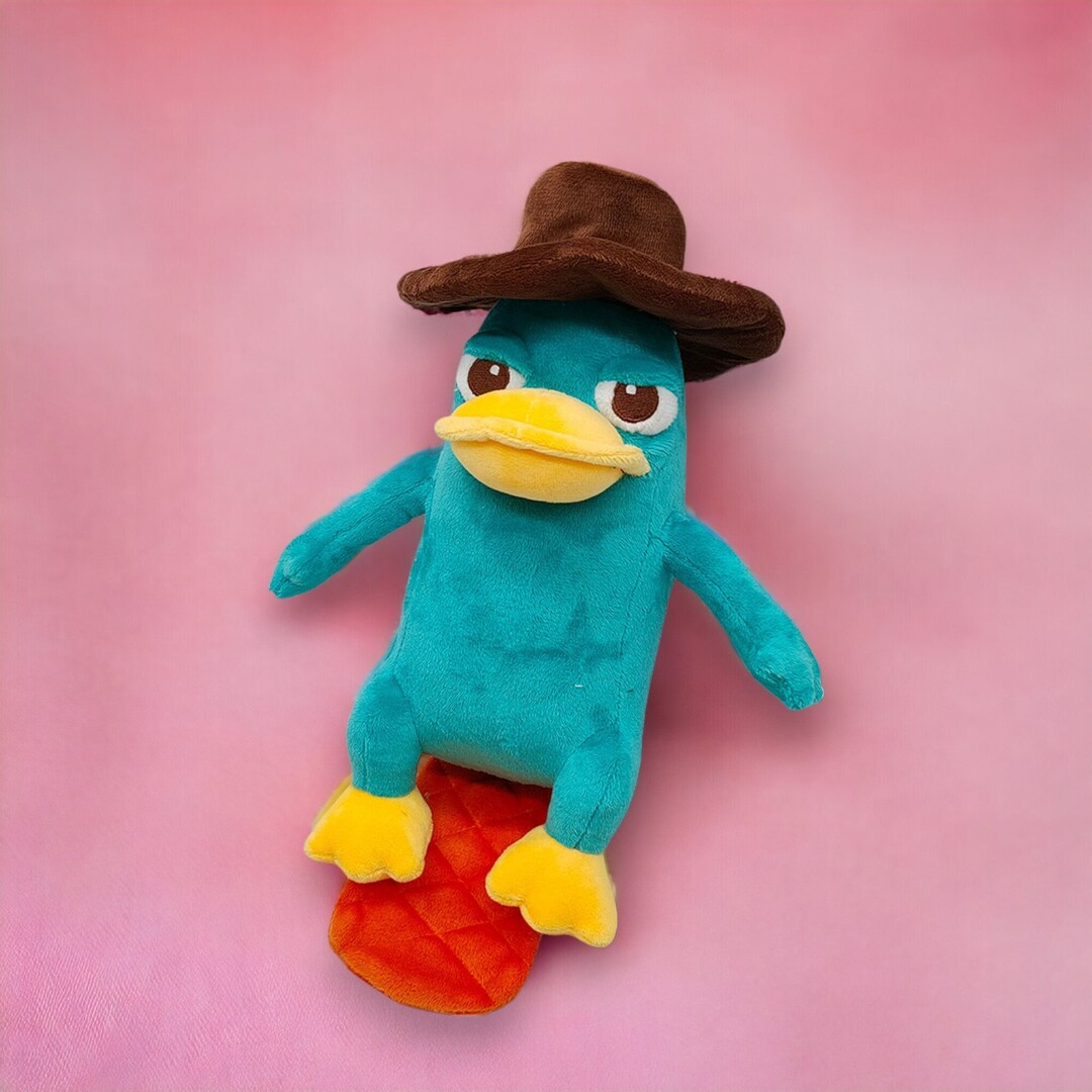 Phineas & Ferb Perry the Platypus Plush Toy Disney Cartoon - Etsy