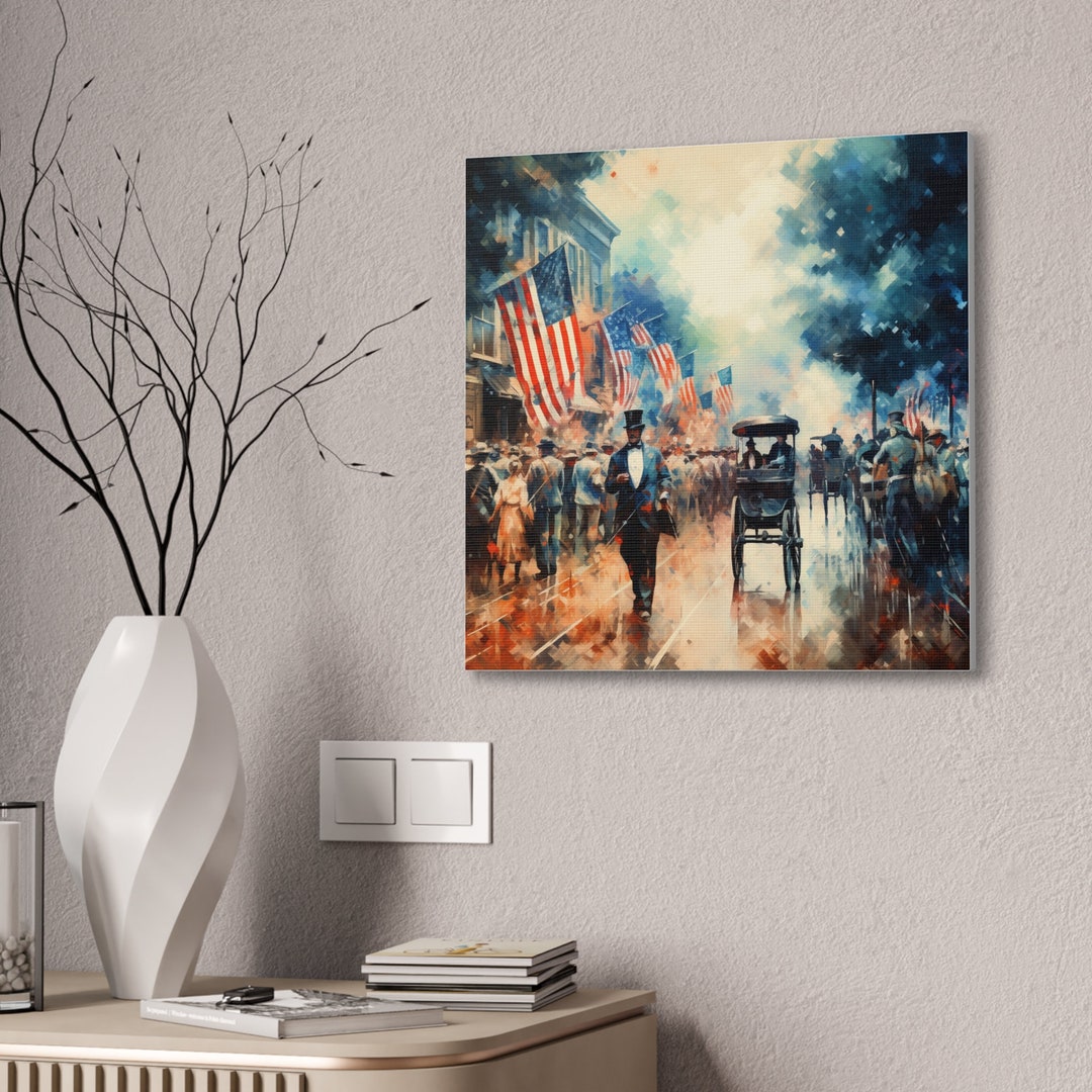 Fourth of July Parade Wall Painting No. 1 Parade-decor Americana-art ...