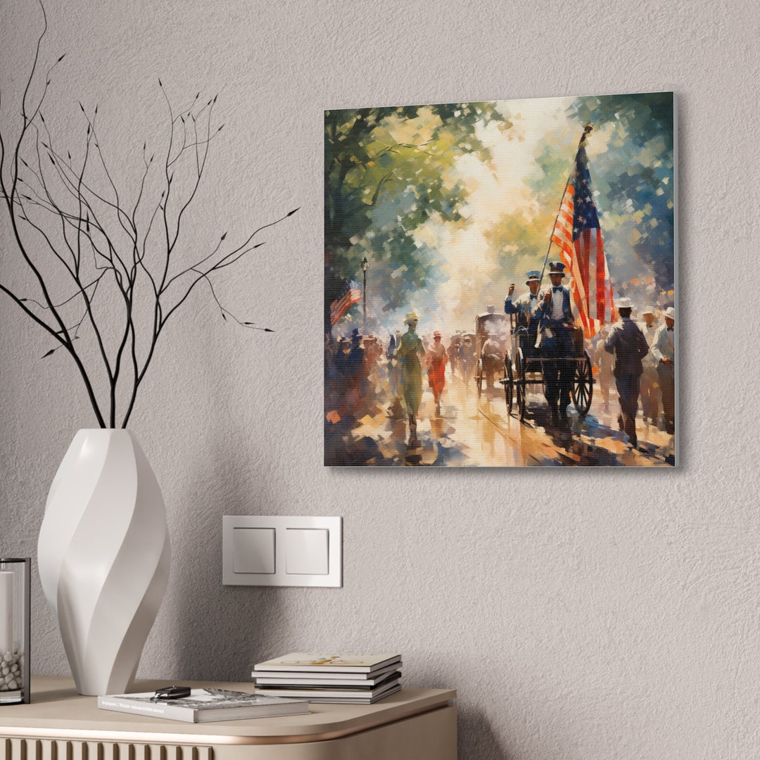 Fourth of July Parade Wall Painting No. 5 Parade-decor Americana-art ...