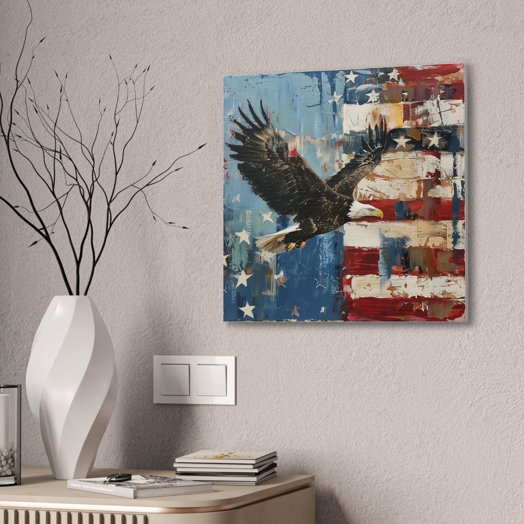 Eagle-wall-art-hanging No. 2 Eagle-wall-art-decoration, Americana-art ...