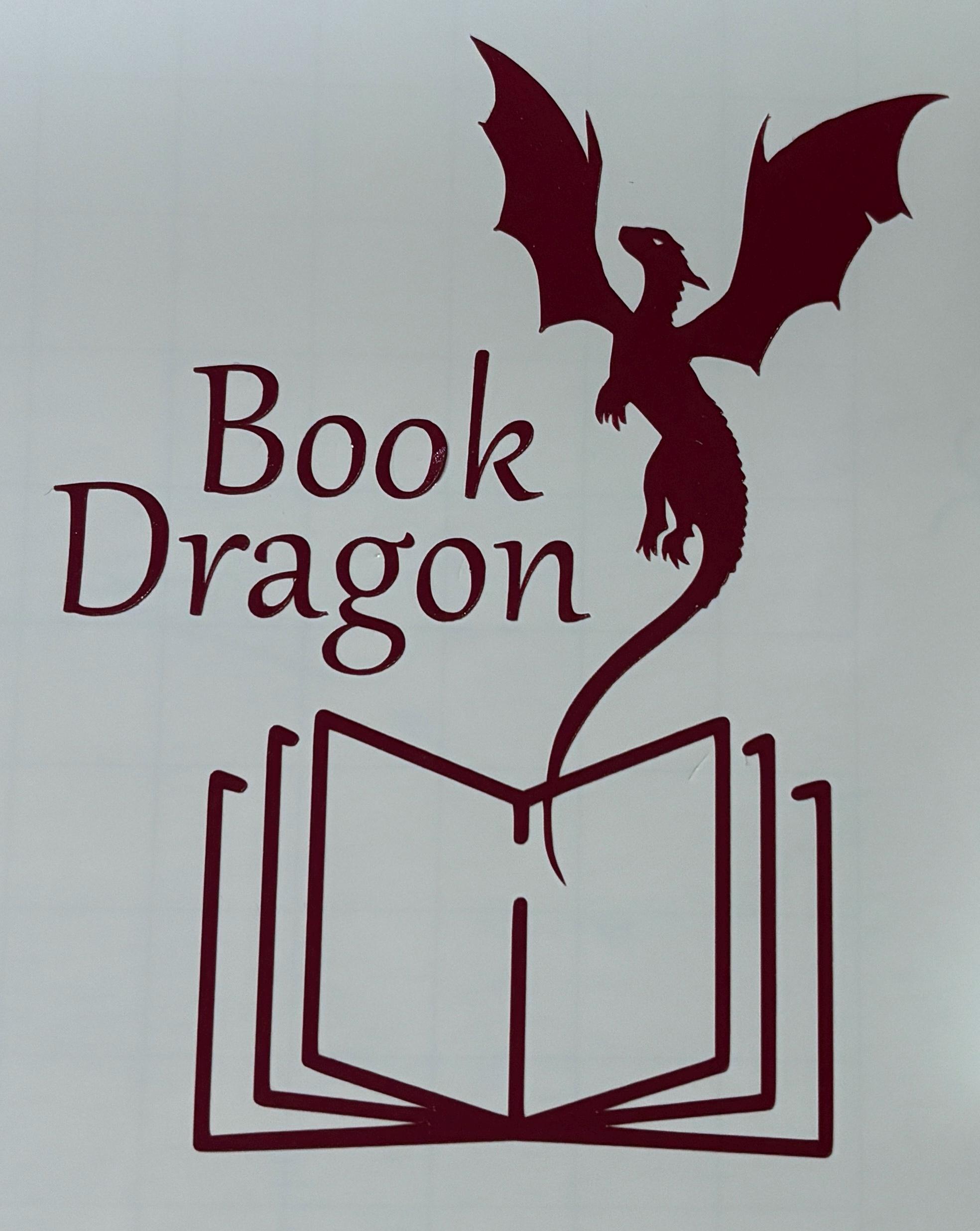 Book Dragon - Vinyl Decal - Etsy