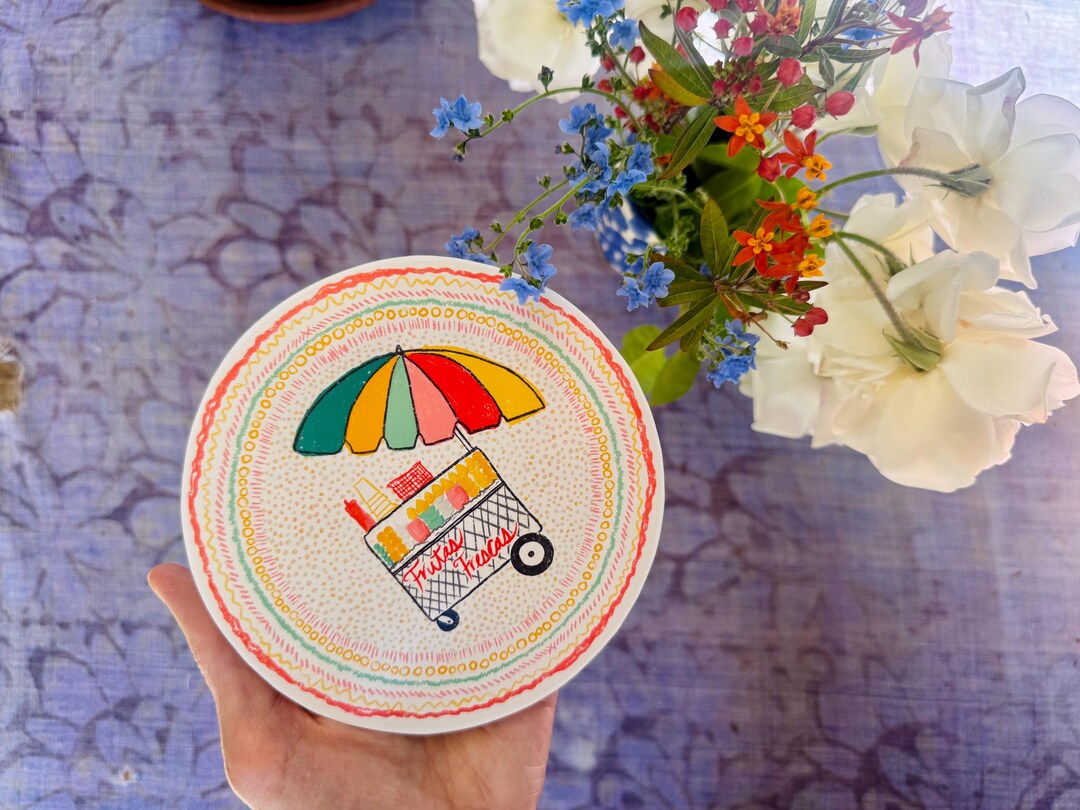 Frutas Frescas Sticker – Hand Drawn Fruit Cart Art | Supports LA Street ...