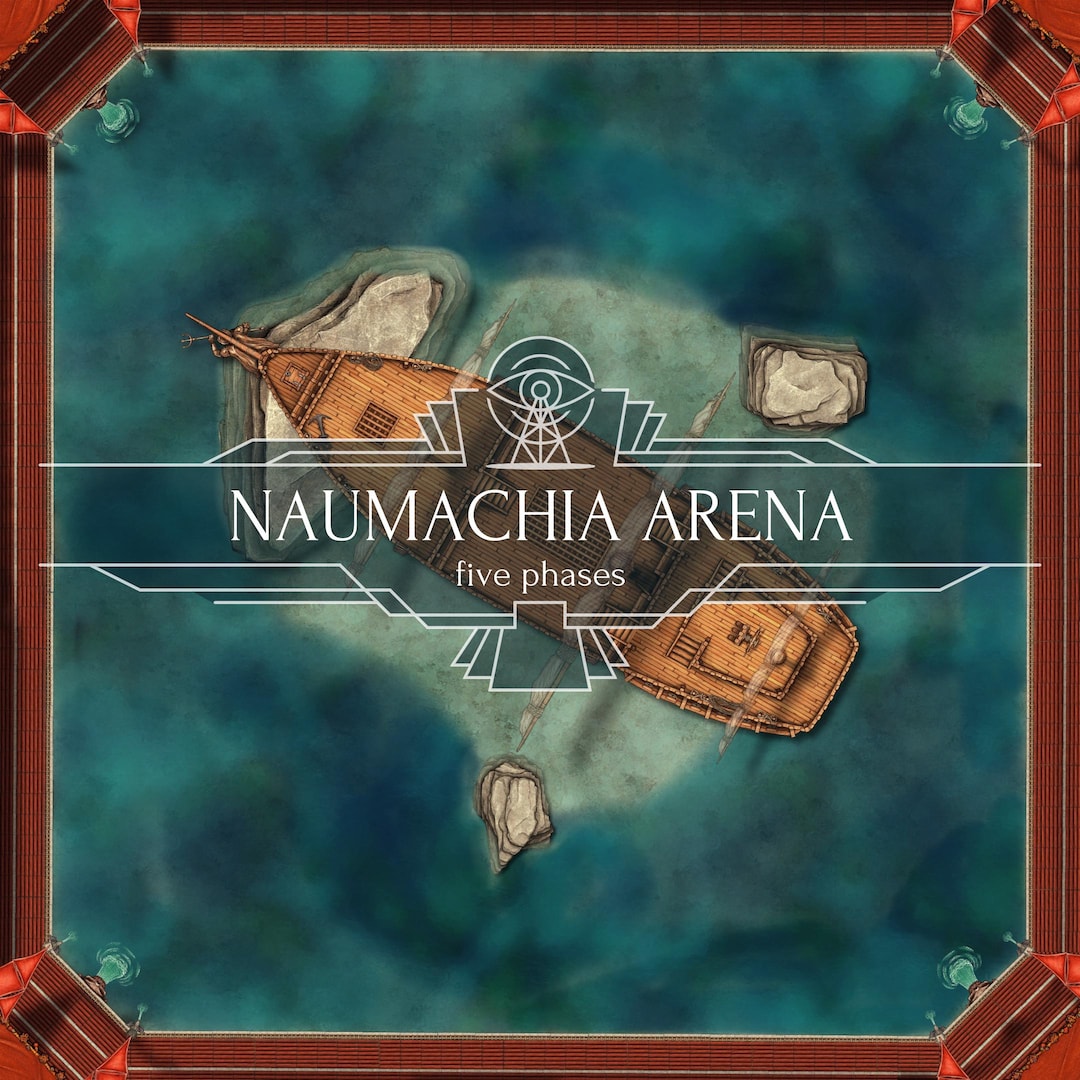 Naumachia Arena Colosseum, Digital Battle Map, Pathfinder, D&D ...