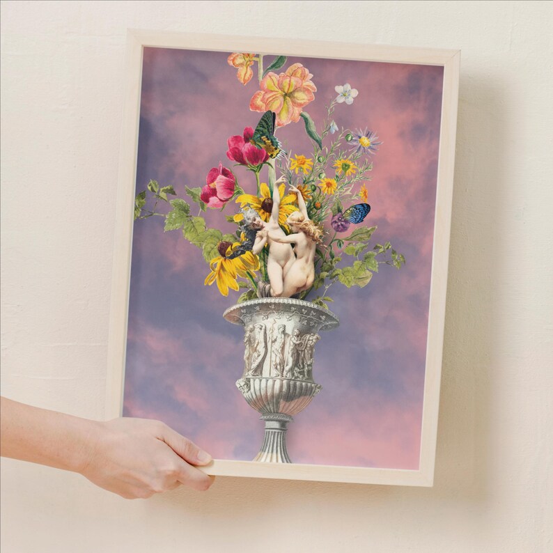 Collage Art Print Poster. Wall Art Decore. Bloom - Etsy