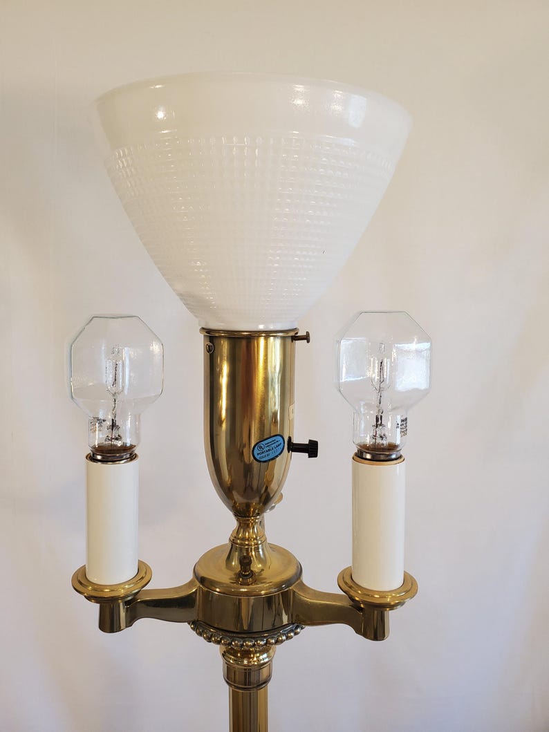 Vintage Stiffel 4-light Mogul Torchiere Candelabra Brass Floor Lamp - Etsy