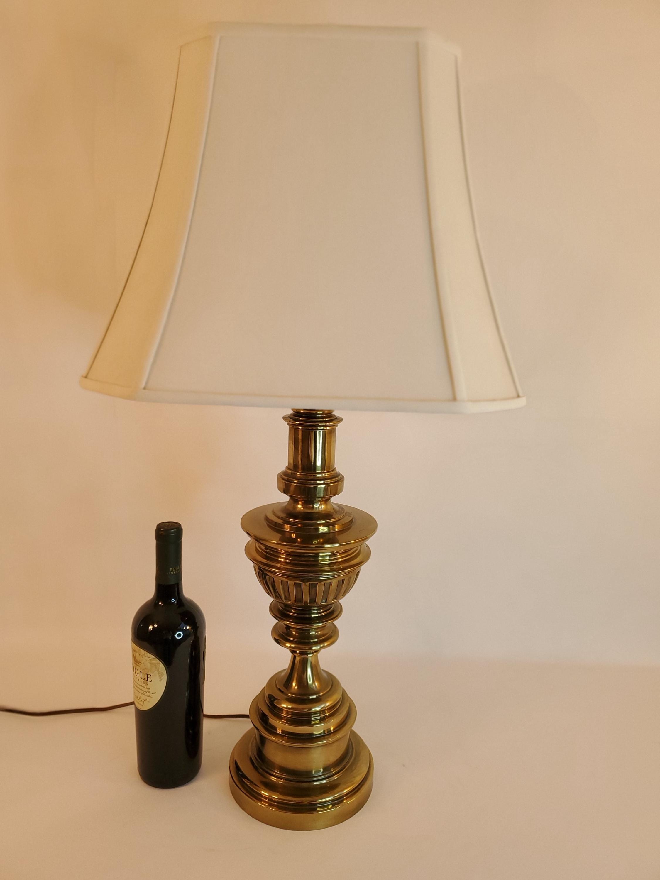 Vintage Stiffel Brass Trophy Style Table Lamp - Etsy