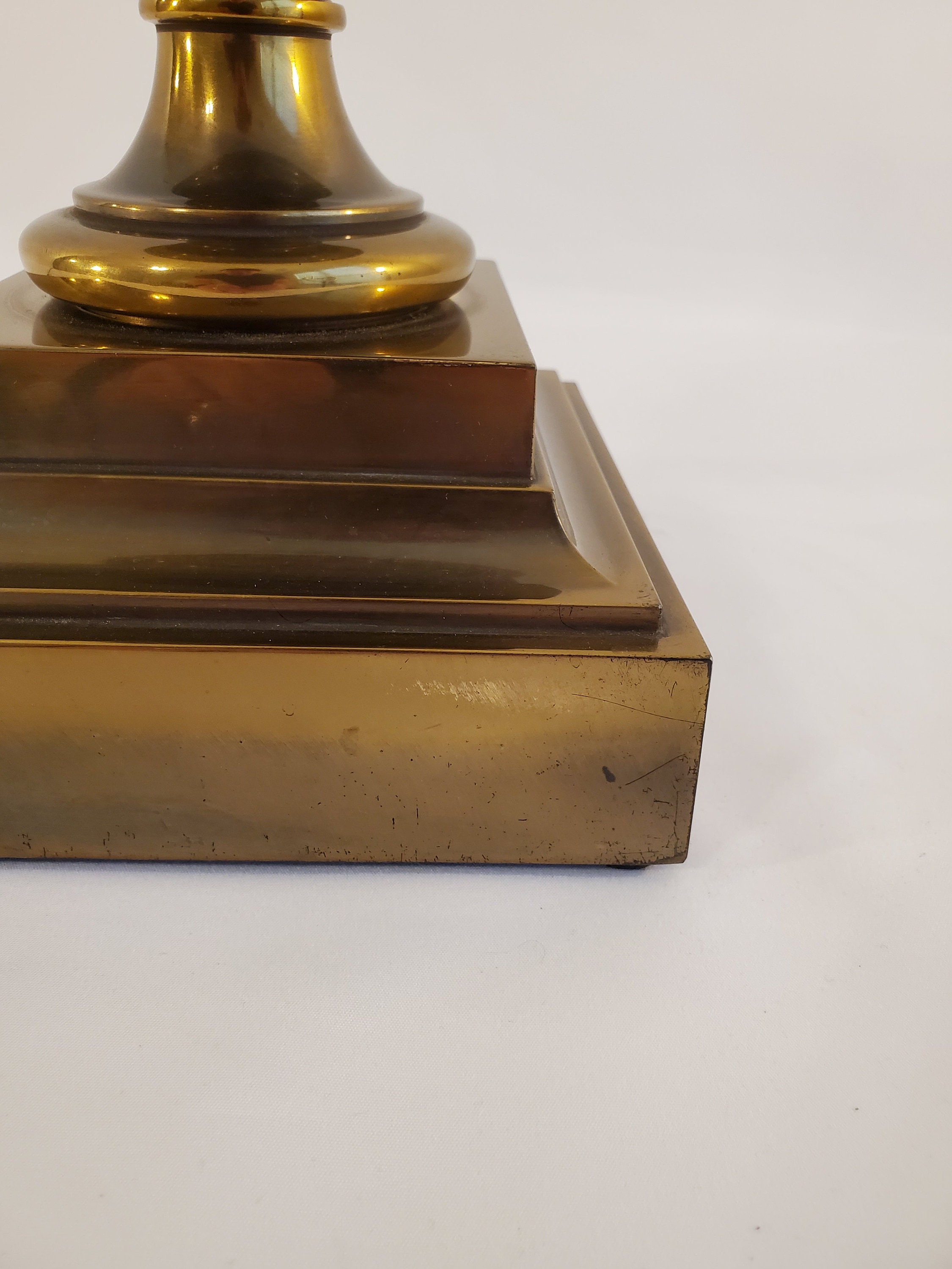 Vintage Stiffel Brass Tall Trophy Style Table Lamp - Etsy