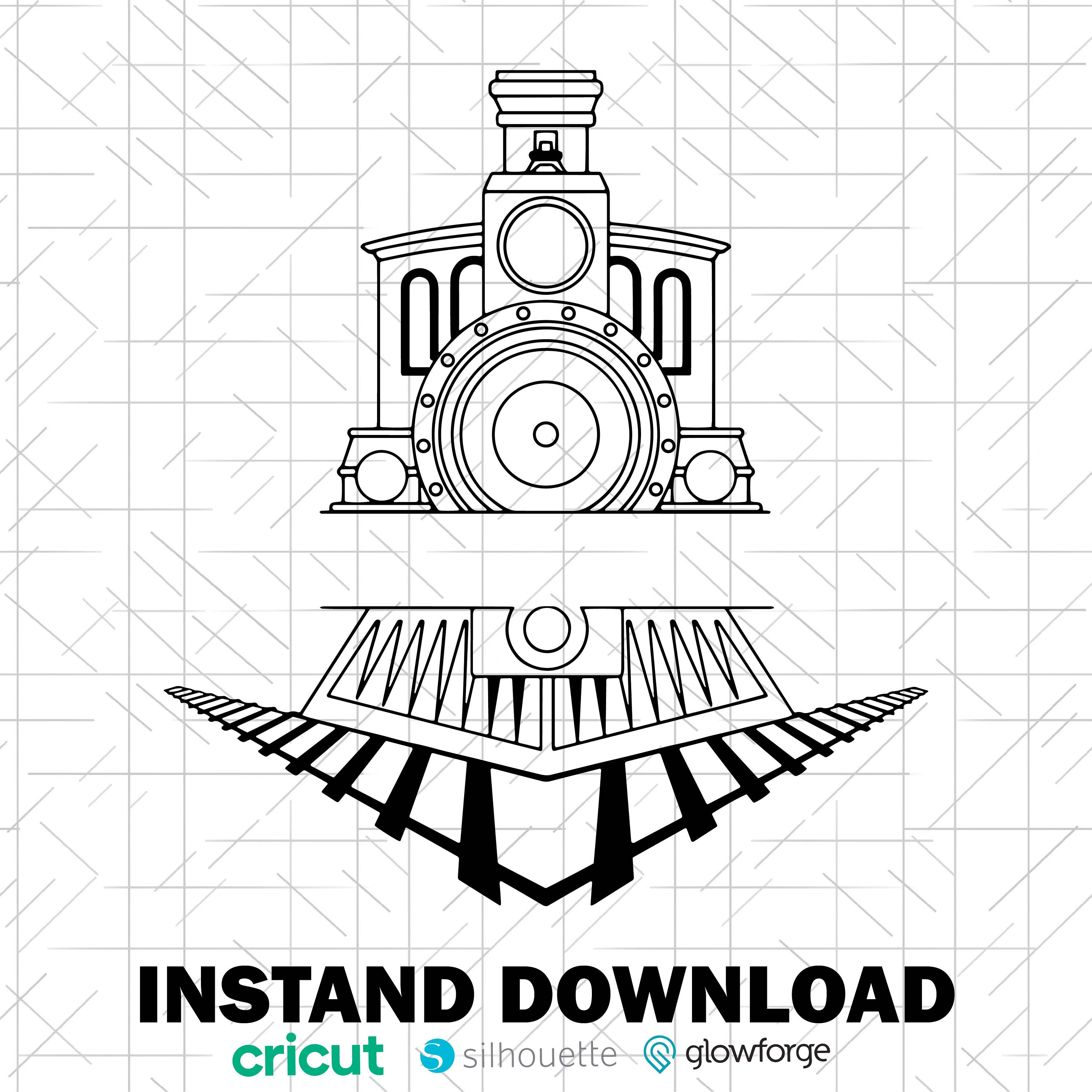 TRAIN SVG, Train Clipart, Train Svg Cut File for Cricut, Mountain Svg ...