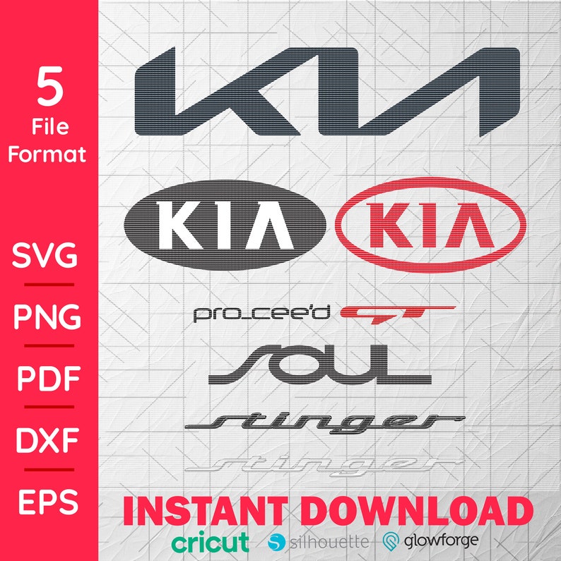 Kia SVG PNG DXF Cricut, Silhouette, Cut Files - Etsy Canada