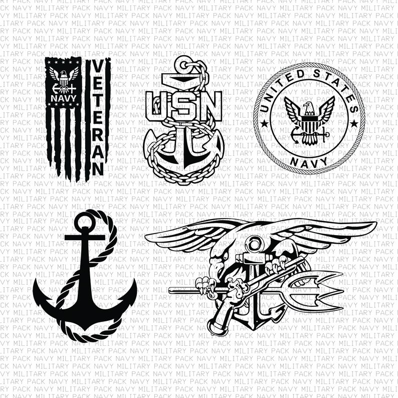 US Navy Svg, US Navy Anchor, USA Svg, Us Navy Military Logo Svg, Navy ...
