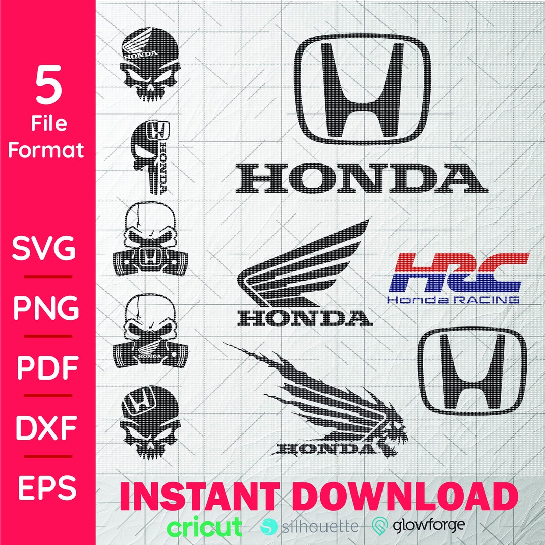 Logo von HONDA SVG, PNG, DXF, Cricut, Silhouette, Schnittdateien - Etsy.de