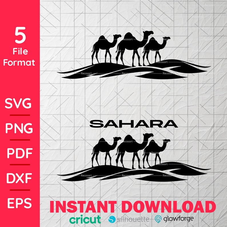 Desert Vector SVG Ready to Use for Cricut Transparent Background High ...