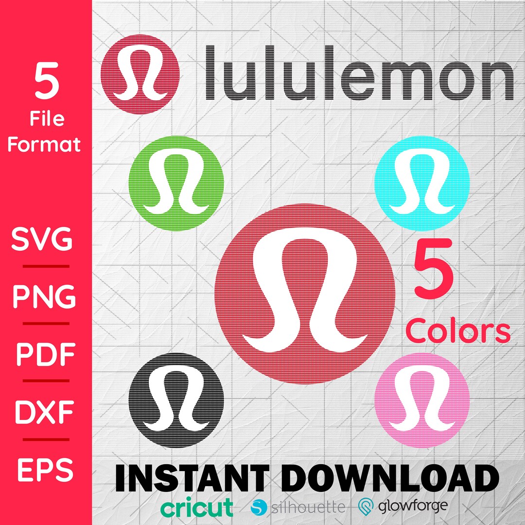 Lululemon SVG PNG DXF Cricut, Silueta, Cortar archivos - Etsy México