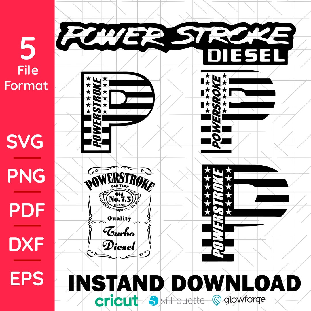 Power Stroke SVG Digital Design, Clip Art, Paper, Craft, Laser, Cricut ...