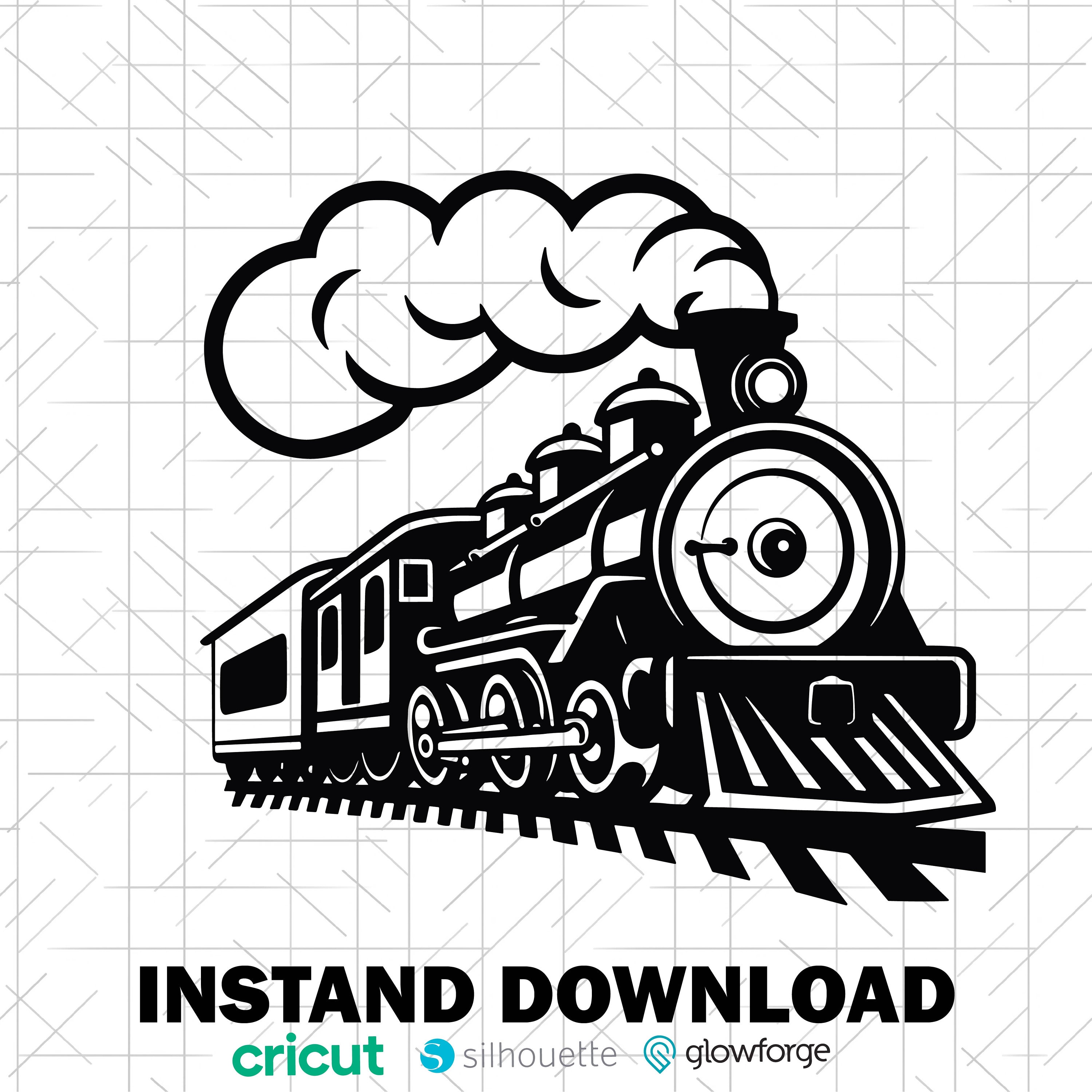 TRAIN SVG, Train Clipart, Train Svg Cut File for Cricut, Mountain Svg ...