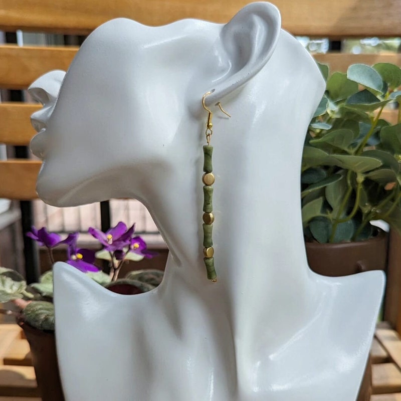 Bamboo Earrings - Etsy