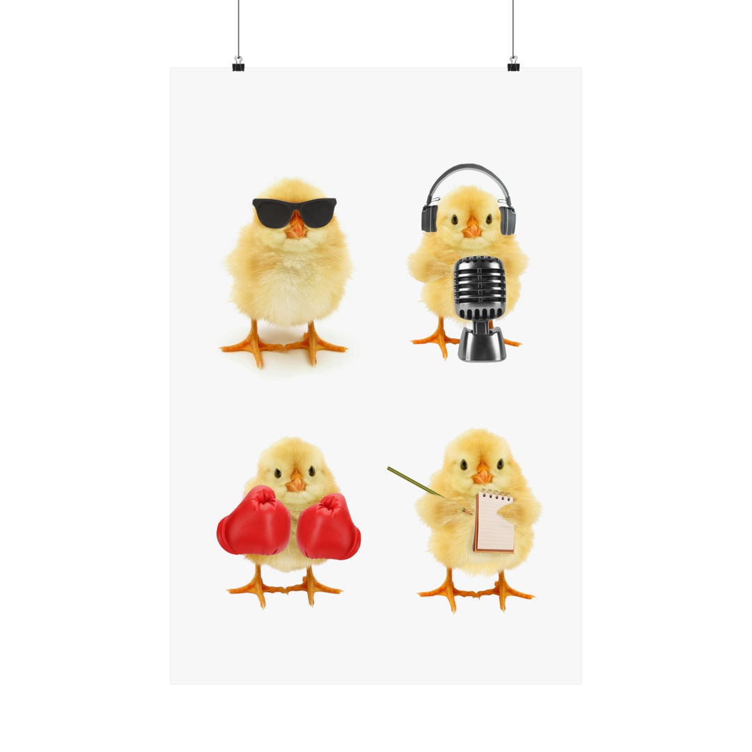 Chick Poster - Nature Poster - Chick Gift - Animal Lover Poster - Farm ...