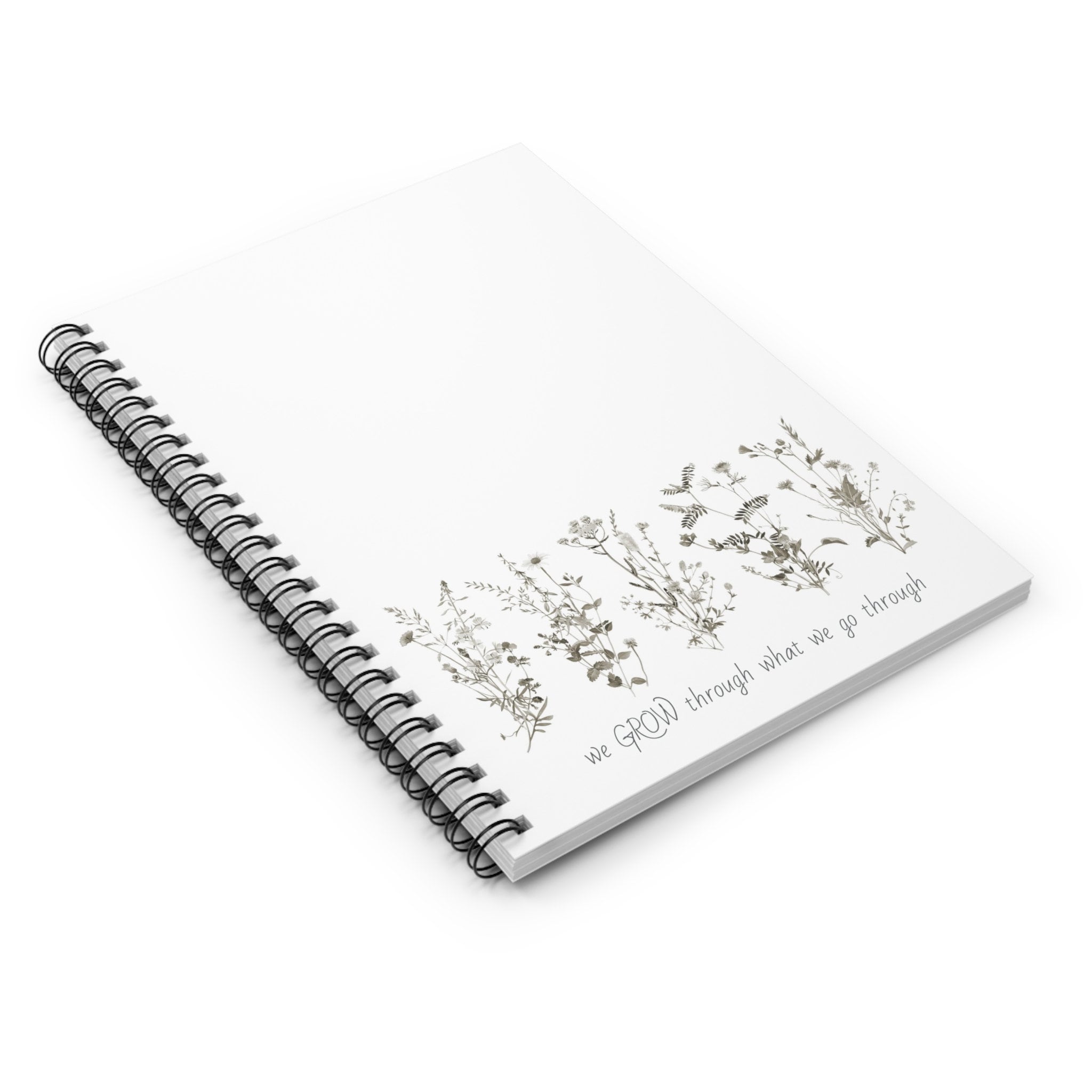 Pressed Flowers Notebook - Flower Garden Lover Gift - Boho Wildflowers ...