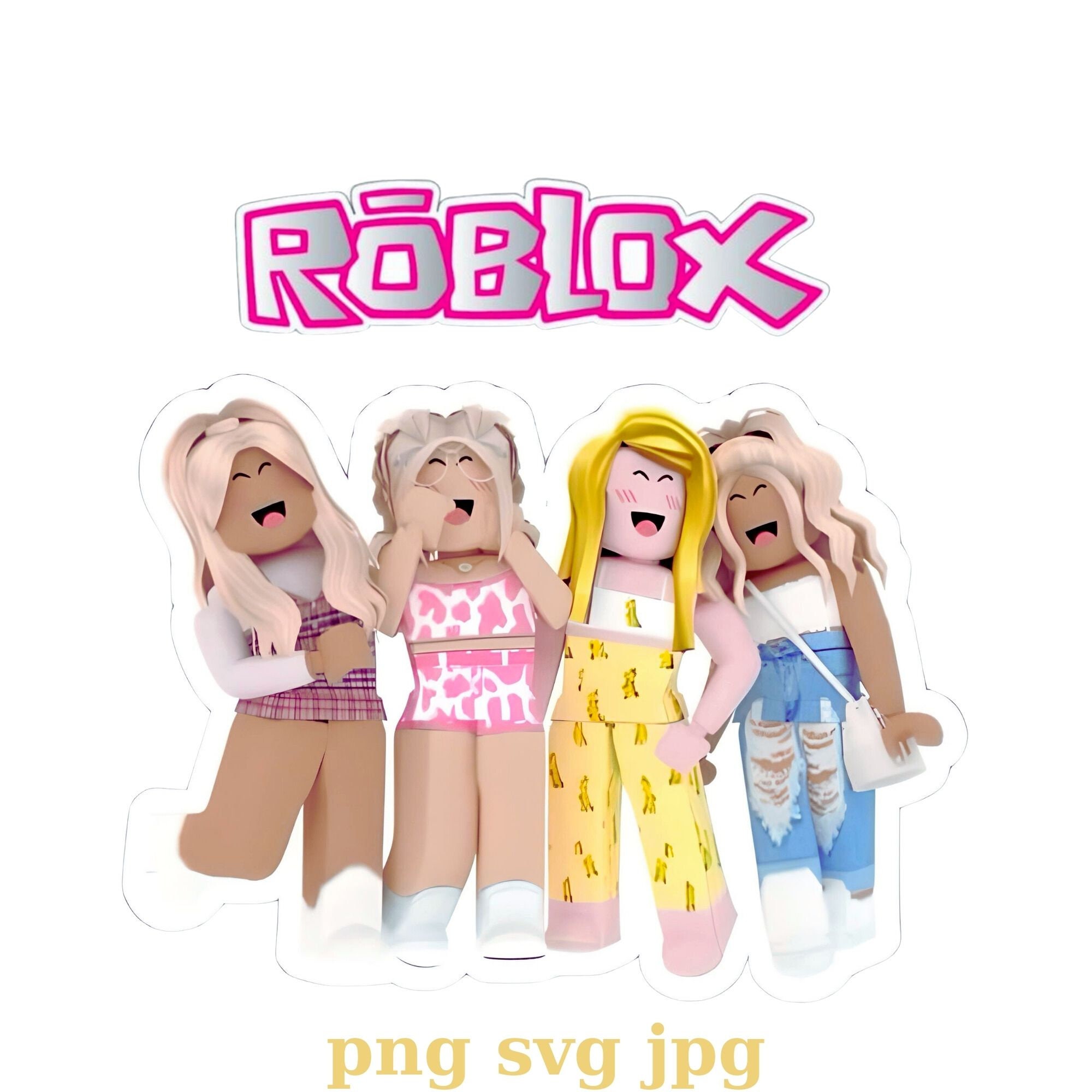 Roblox Girls Png Svg Jpg - Etsy UK