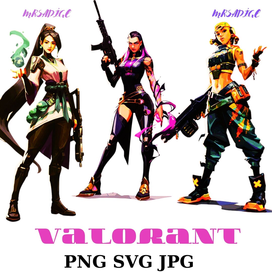 Valorant Characters Png Svg Jpg - Etsy UK