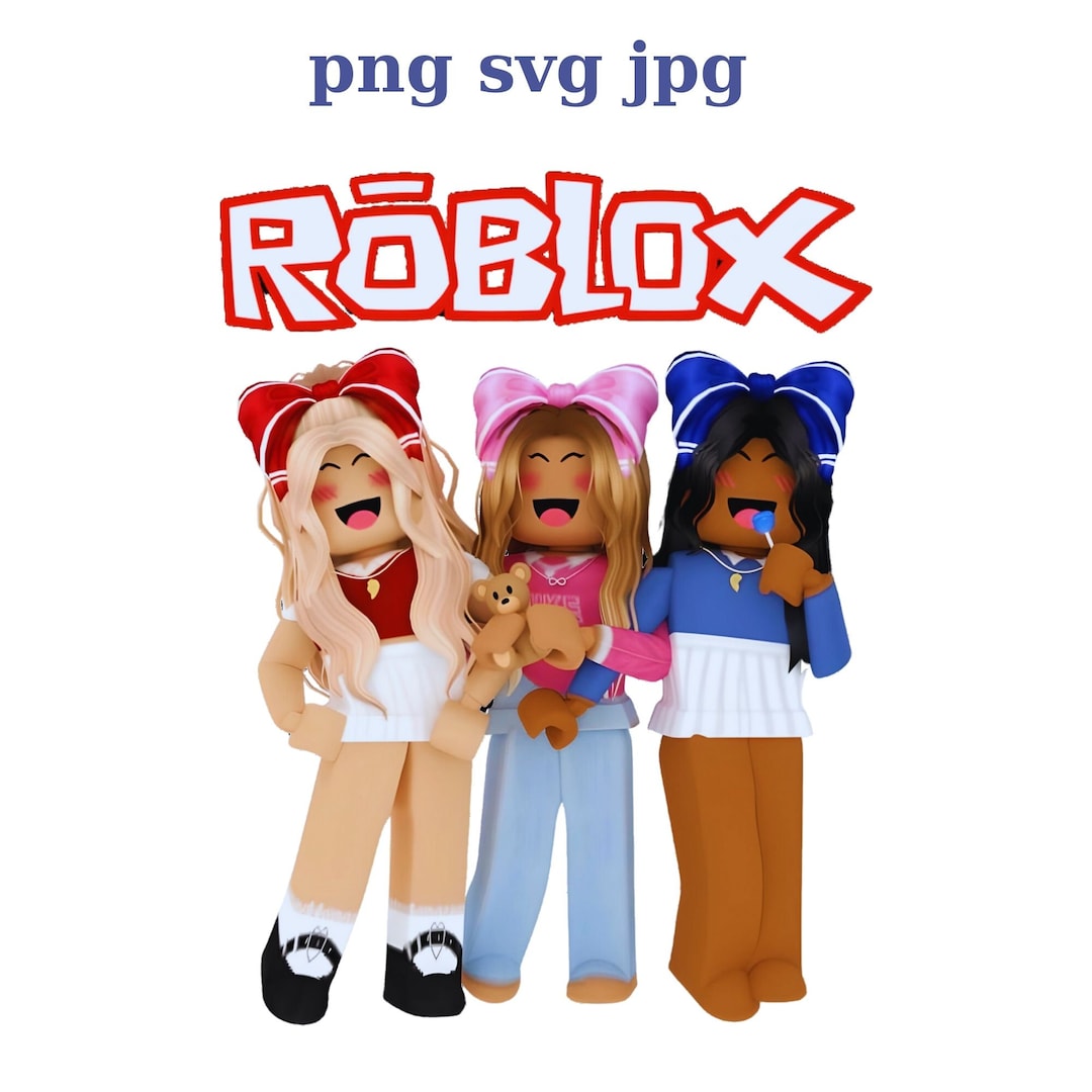 Roblox Girls Png Svg Jpg - Etsy UK