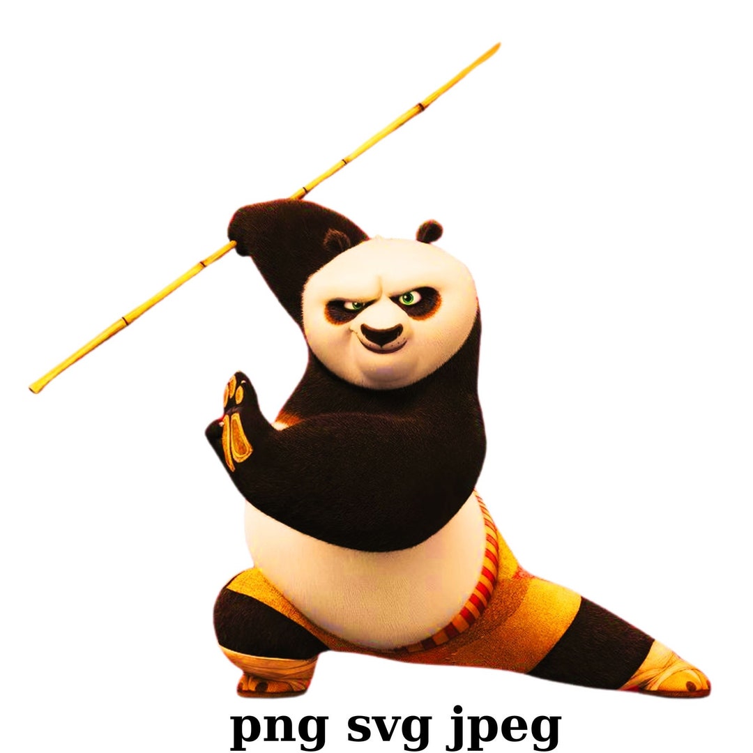 Kung Fu Panda Png Svg Jpeg - Etsy