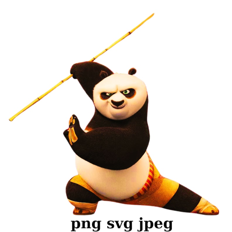 Kung Fu Panda Png Svg Jpeg - Etsy