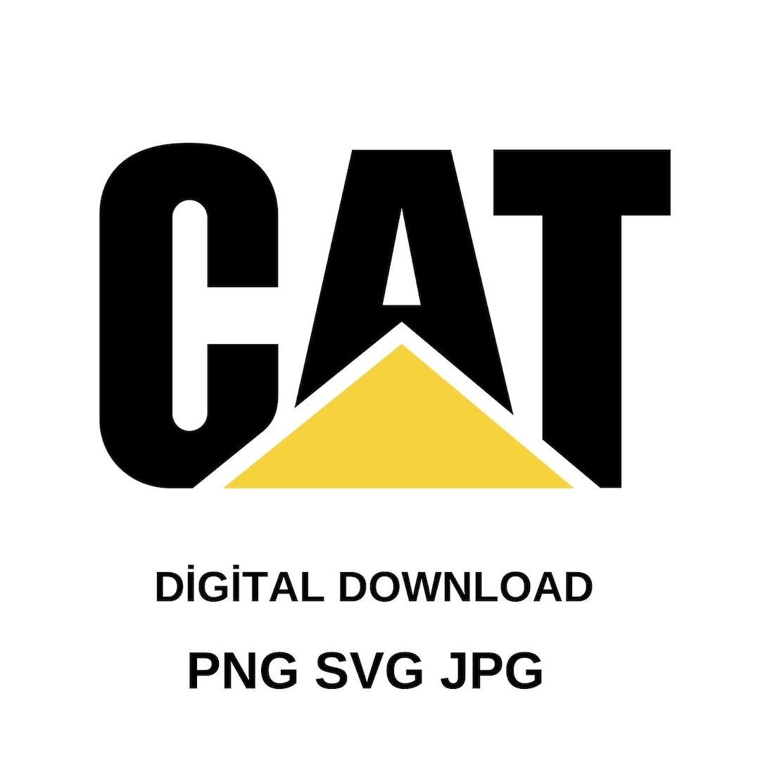 Cat Logo Svg ,png ,jpg / Cat Caterpillar / Cat Instant Download / Print ...
