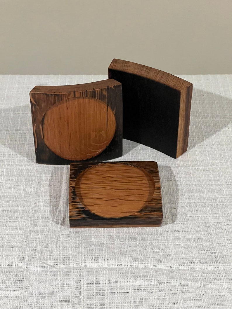 Bourbon Barrel Stave Coasters, Personalization Available - Etsy