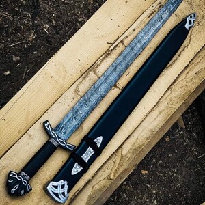 Handmade VIKING Sword Real Damascus Steel Sword Beautiful Gift for Him ...