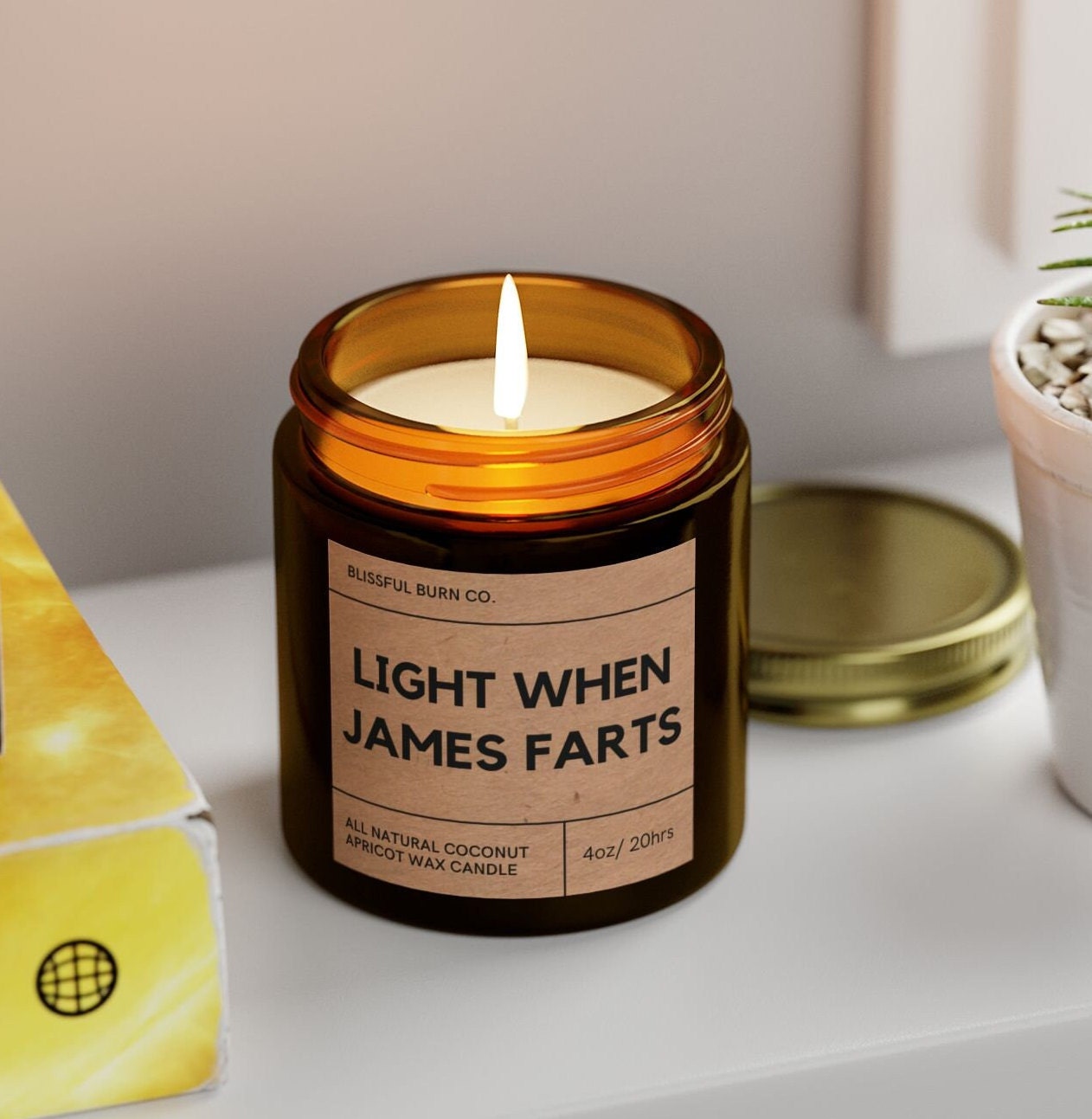 Personalized "light When [name] Farts" 9oz Soy Candle, Funny Gift - Etsy