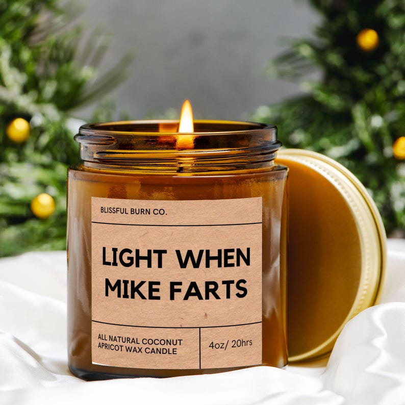 Personalized "light When [name] Farts" 9oz Soy Candle, Funny Gift - Etsy