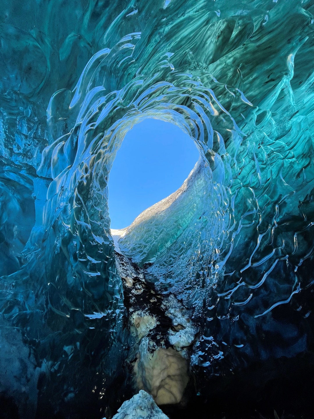 Ice Cave in Iceland, Blue Ice Cave, Iceland Cave, Instant Download - Etsy