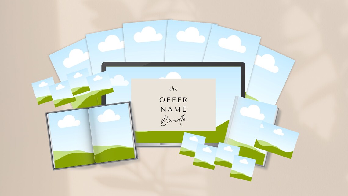 PLR Editable Mockups Bundle - Etsy