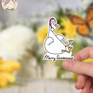 Goose Christmas Png, Merry Goosemas Png, Gooses With Santa Hat Png ...